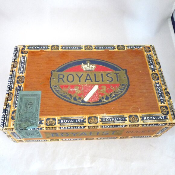 Royalist | Storage & Organization | Antique Royalist Cigar Box Wooden ...